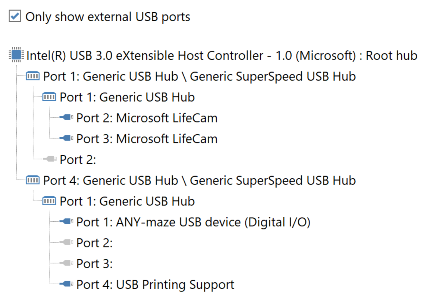 Connecting multiple USB cameras to a computer - ANY-maze