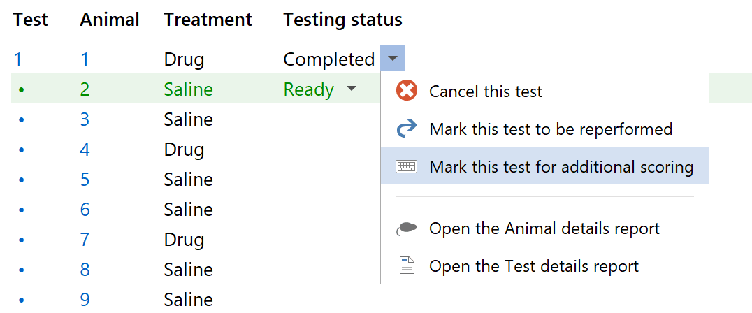 Adding additional scoring to tests - ANY-maze